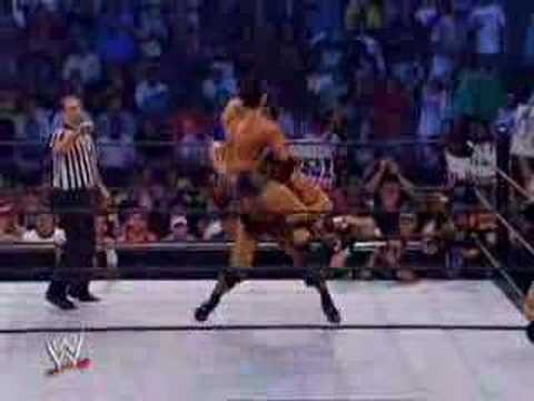 Batista Spinebuster To Randy Orton (1.6 Seconds In Air) - YouTube