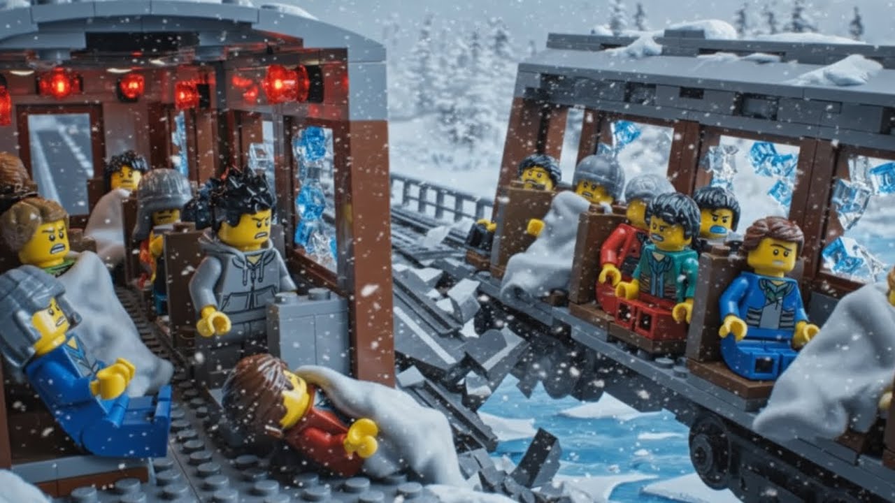 LEGO Blizzard Collapse — The City FROZE Overnight #lego #legocollapse # ...