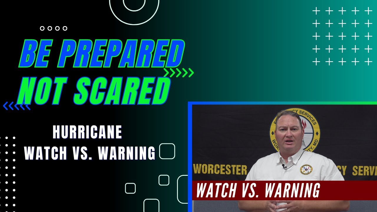 Hurricane Watch VS Warning | Be Prepared, Not Scared - YouTube