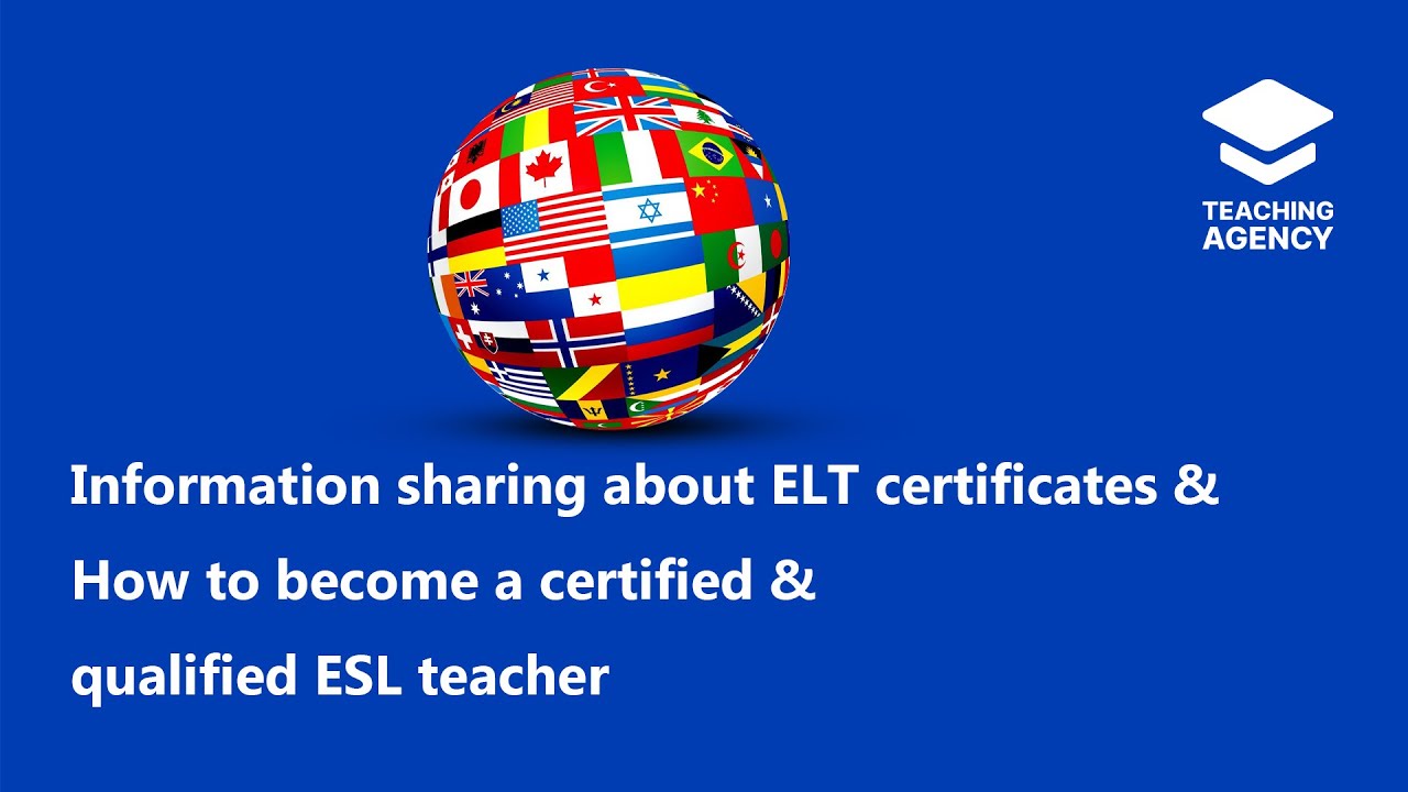 Information sharing about ELT certificates & How to become a certified ...