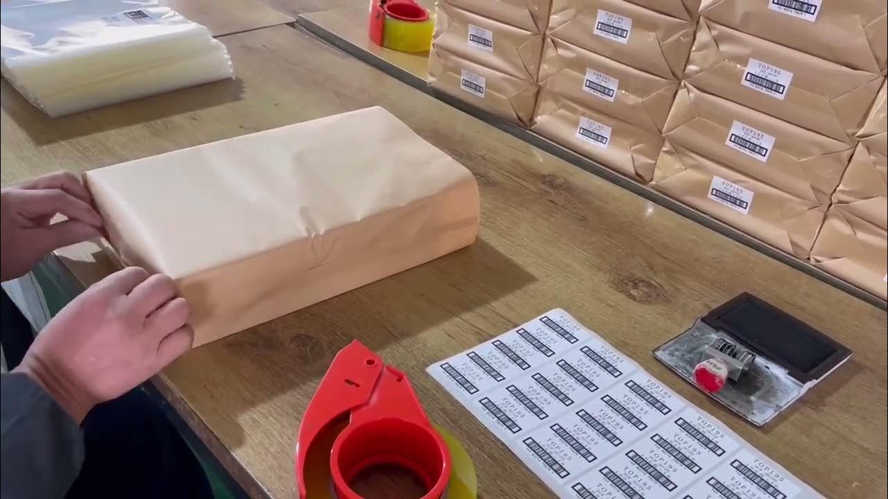 Packaging process-opp/cpp bag - YouTube