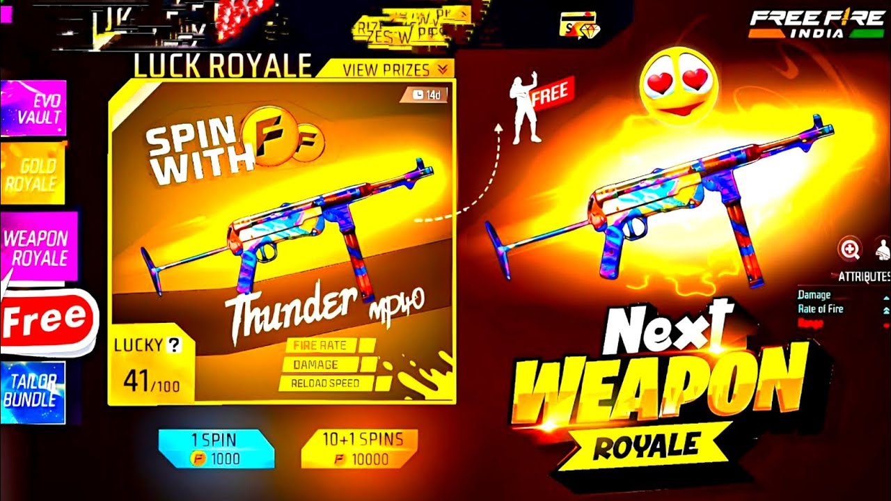Next Gun skin रोयाल, न्यू Gun रोयाल फ्री फायर 🥳🤯| फ्री फायर नया इवेंट ...