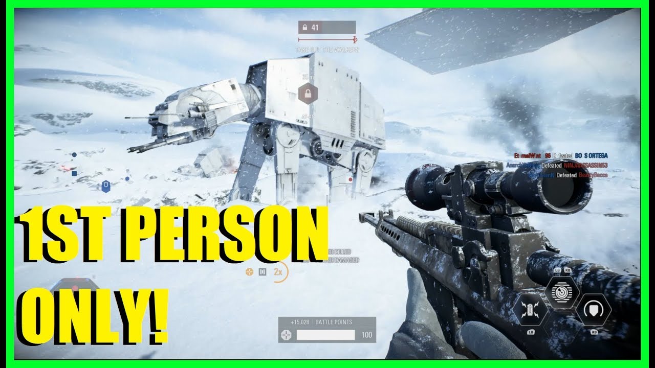 Star Wars Battlefront 2 - 1ST PERSON ONLY CHALLENGE! 1ST PERSON LOOKS ...