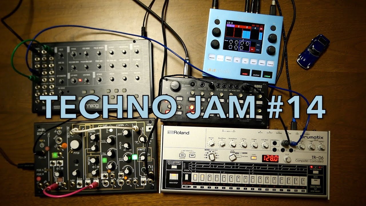 Techno Jam #14: Roland TR-06, Make Noise 0-coast, moog Mavis, Korg SQ-1 ...