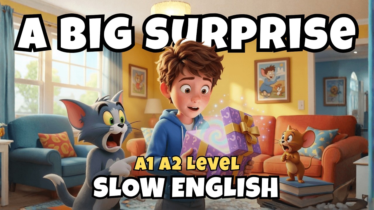 Tom & Jerry GOT A HUGE SURPRISE! | Slow English Listening Practice ...
