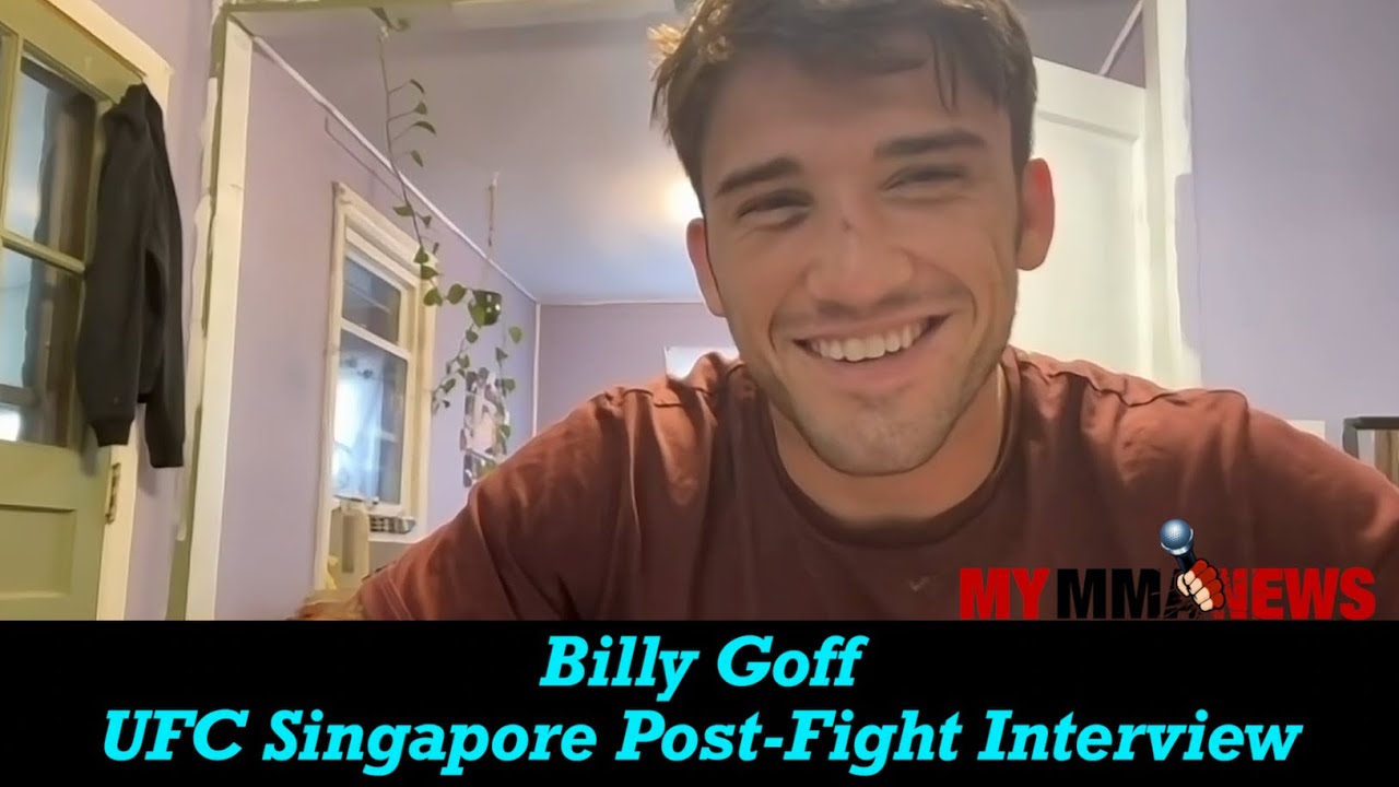 Billy Goff discusses his first career UFC win at UFC Singapore ...