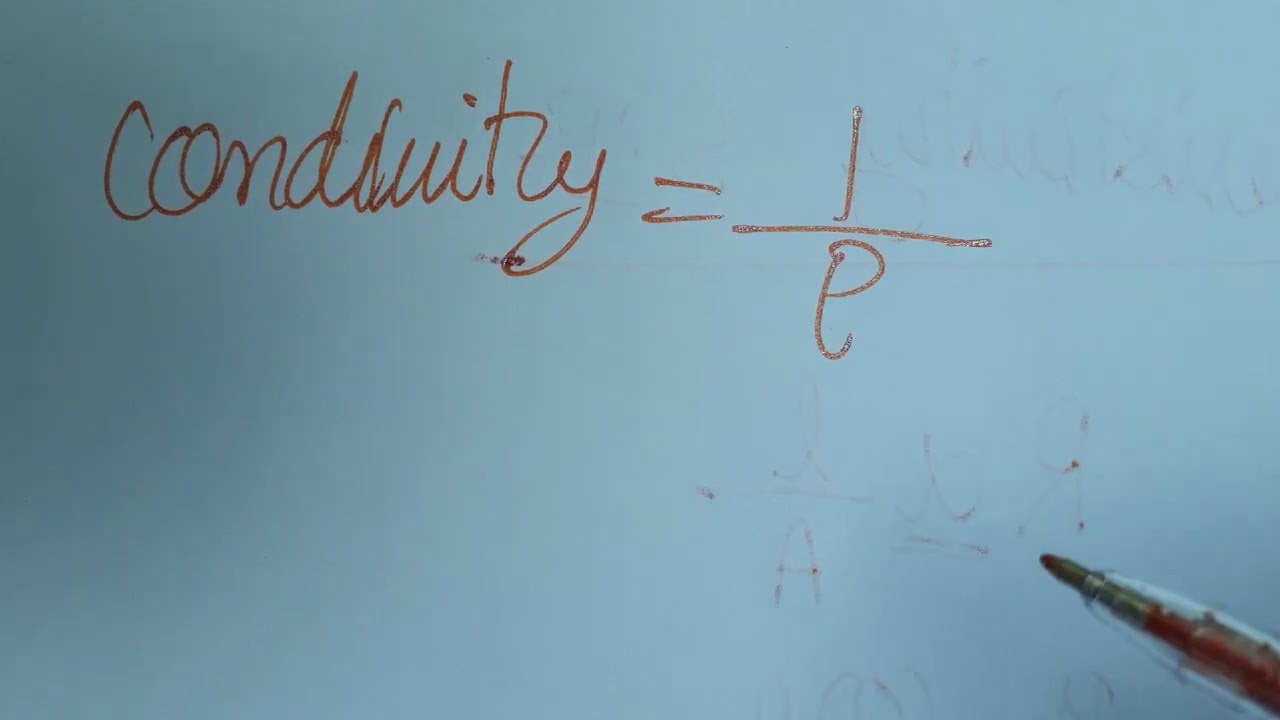 conductivity SI unit - YouTube