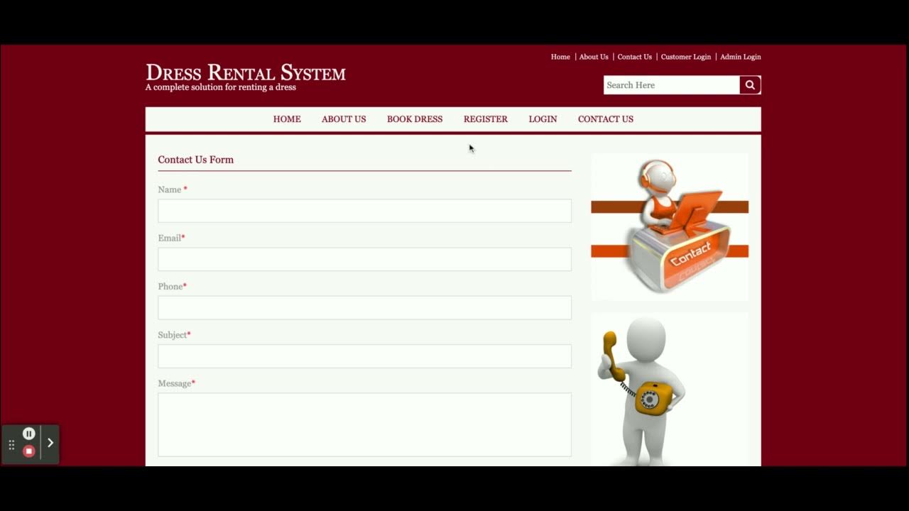 Dress Rental System Java Jsp Servlet Project Tutorial Java Jsp Crud