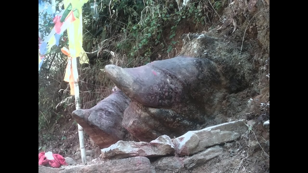 Guru rinpoche padmasambhava,s shoe print is found at gimdi village in ...