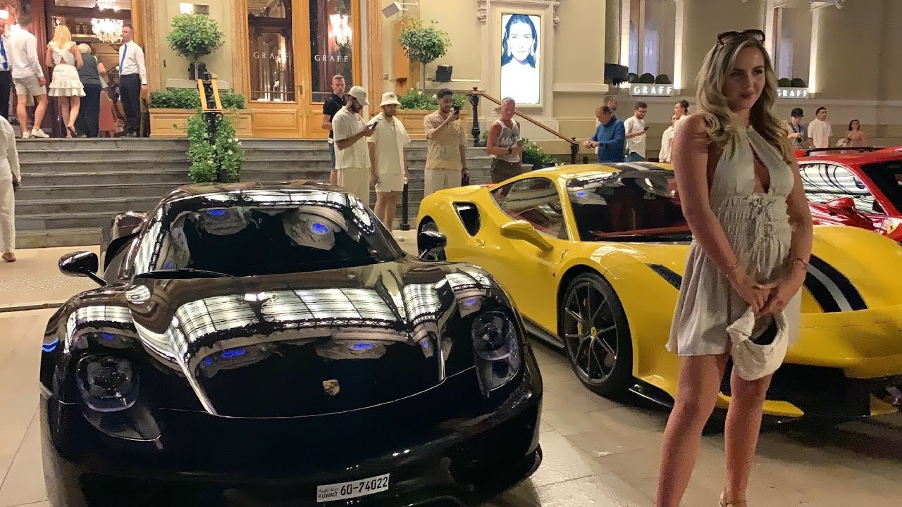 YOU CAN’T COUNT HOW MANY SUPERCARS IN MONACO, NIGHTLIFE CAR SPOTTING ...
