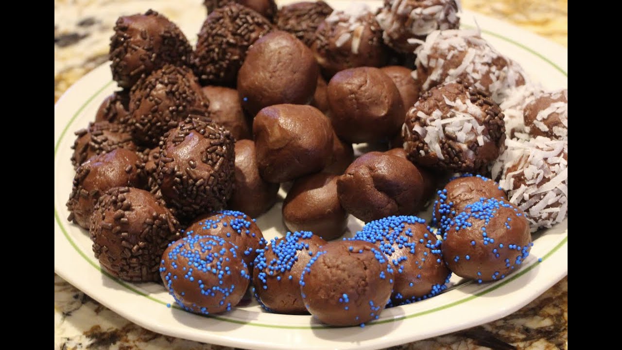 SIMPLE TRUFFLES / EASY AND QUICK /HOME MADE CHOCOLATE TRUFFLES /CANDY ...