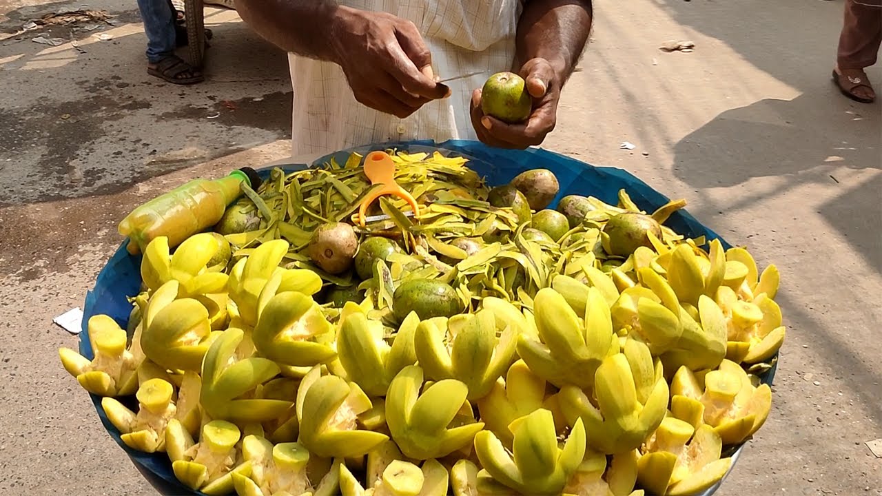 This Man Sells SPECIAL Tasty Masala AMBARELLA (AMRA) | Bangladeshi ...