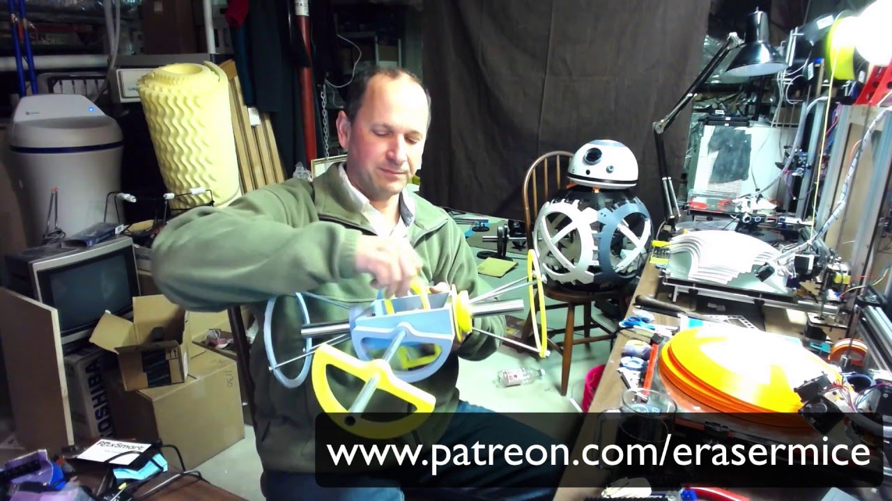 EraserMice Patreon campaign for the 1:1 BB8 Drive Train - YouTube
