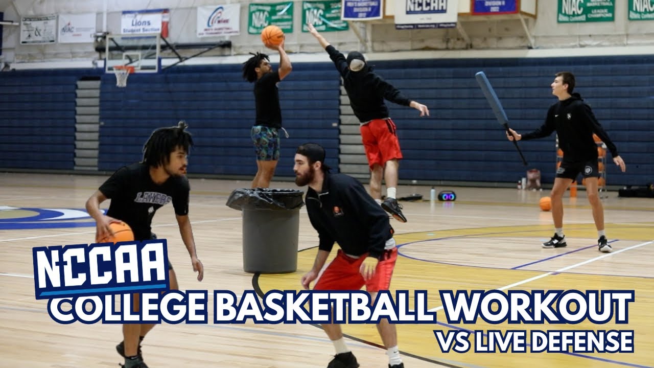 College Basketball player Workout Vs Live Defense |Marcellus Mencarini ...