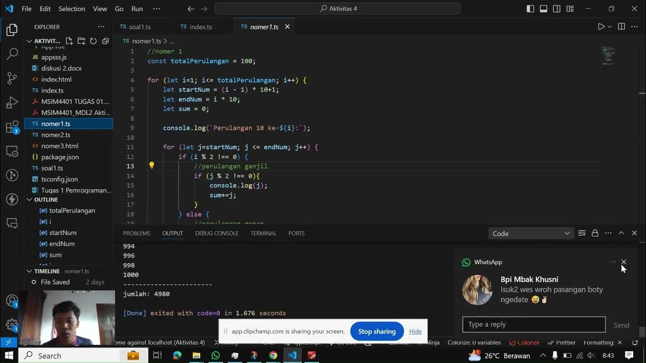 Tugas 1 Pemrograman Berbasis Perangkat Bergerak - YouTube