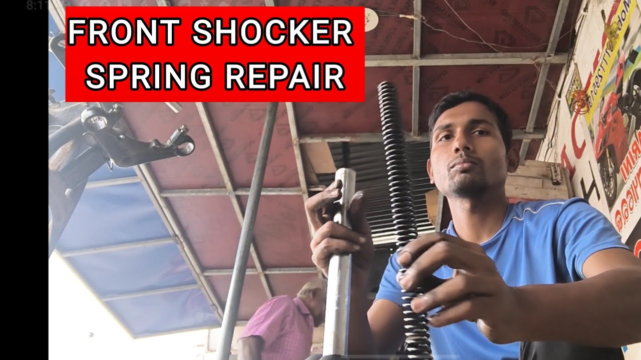 SUPER SPLENDOR FRONT SHOCKER REPAIR| SPRING CHANGE|#bikerepair # ...
