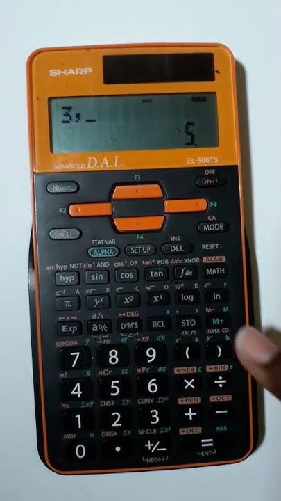 How To Calculate STANDARD DEVIATION Using A Sharp Calculator - YouTube