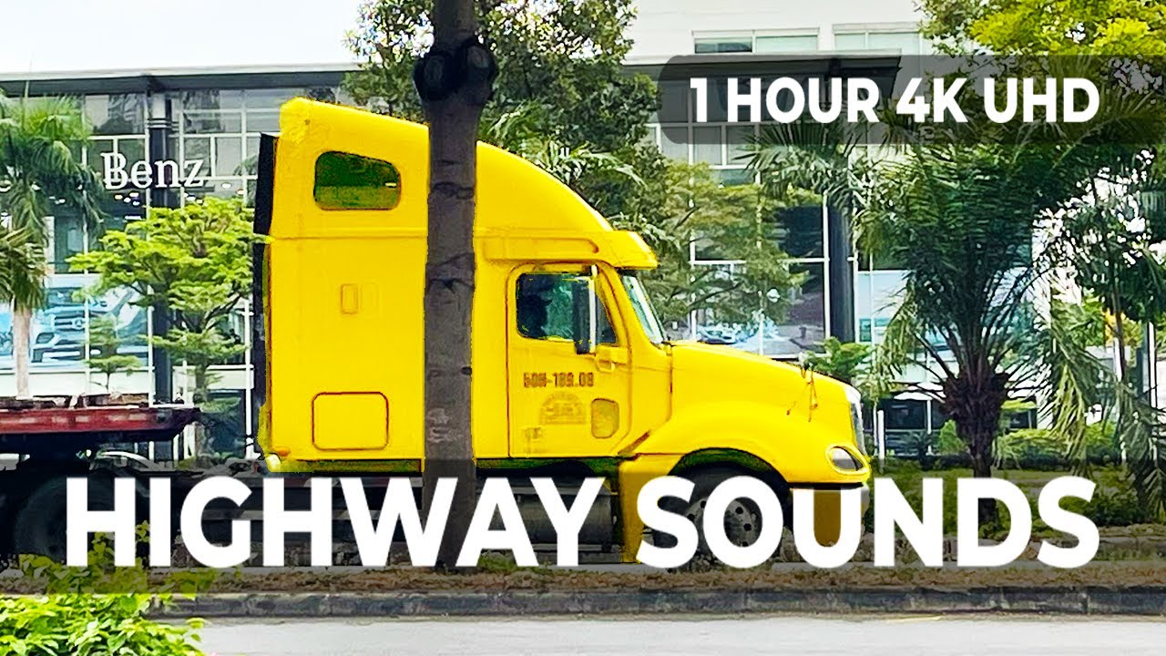 Highway SOUNDS Are The BEST For Relaxation After RAIN | 4K Ultra HD ...