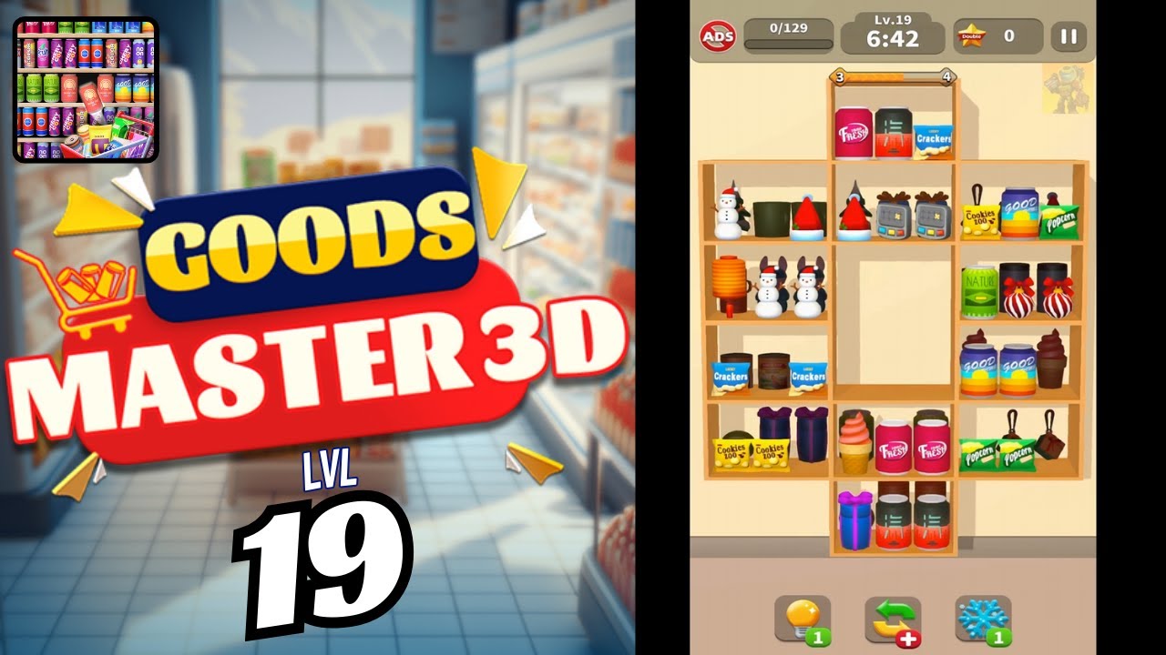 🏅 Goods Master 3D: Puzzle Games 🍒🥤🪆 LEVEL 19 🍄🧃🧸 Gameplay Walkthrough - YouTube
