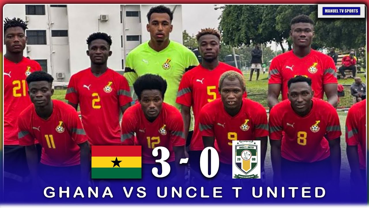 GHANA🇬🇭 VS UNCLE T UNITED (3-0)-AFRIYIE BARNIEH SCORES-NEW STRIKER ...