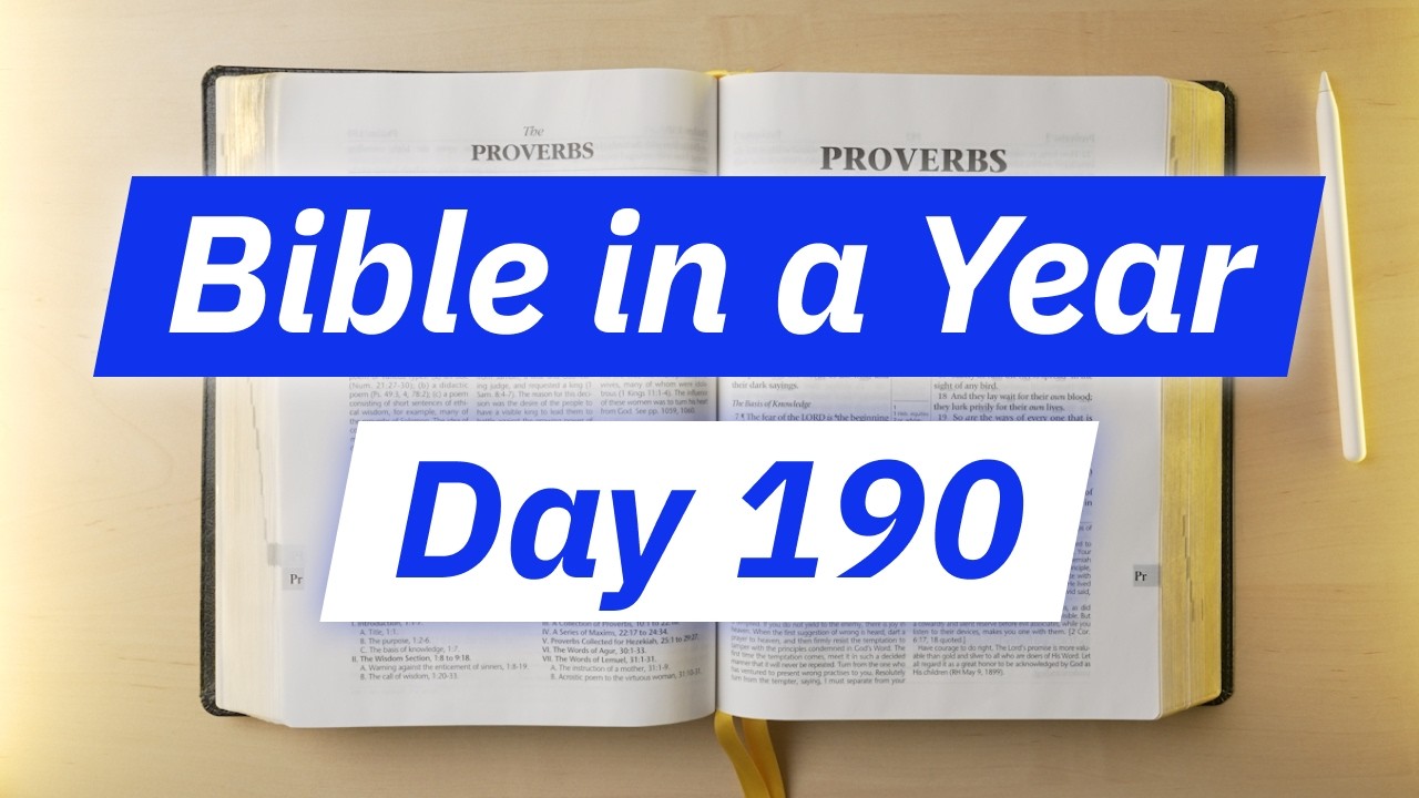Bible in a Year — Day 190 — The Voice of Wisdom (Proverbs 1-4) - YouTube