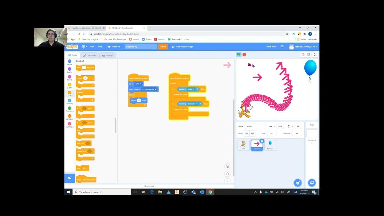 Scratch projectiles - YouTube