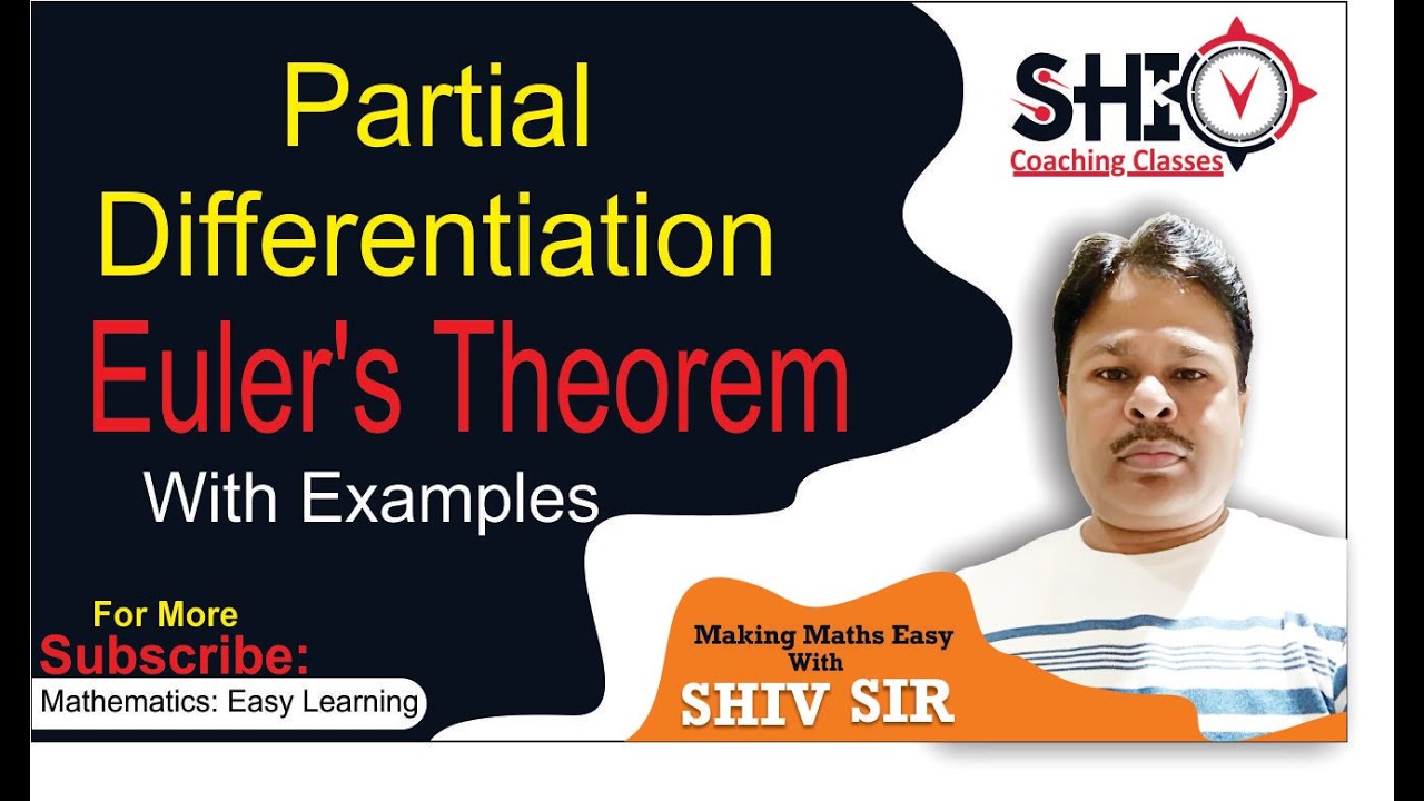 Euler's Theorem for Homogeneous Function| Partial Differentiation |BCA ...