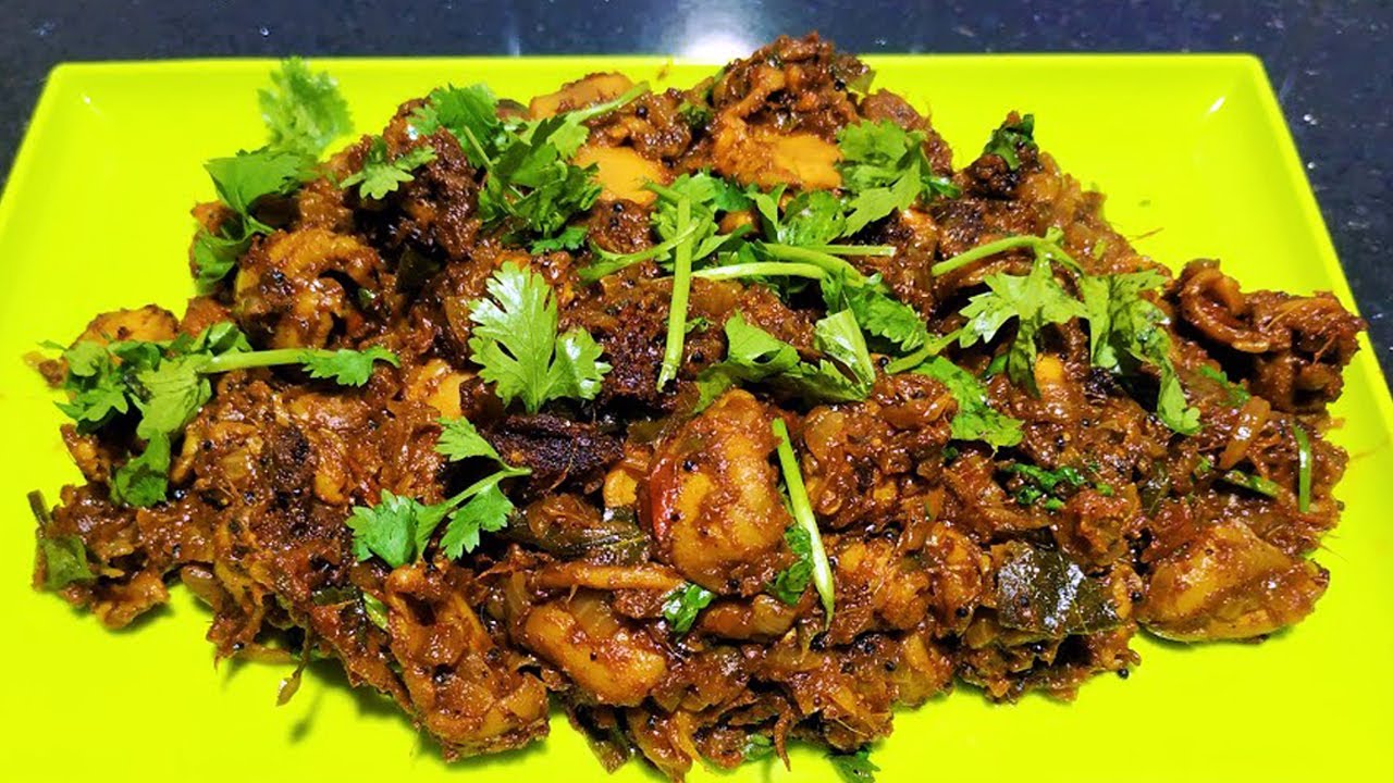 kadama (Kanava) Varuval | Squid Fry Recipe in Tamil | jayalakshmi ...