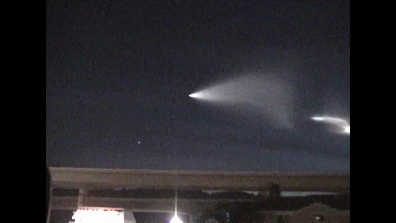 fireball u.f.o. missle over orange county , california - YouTube