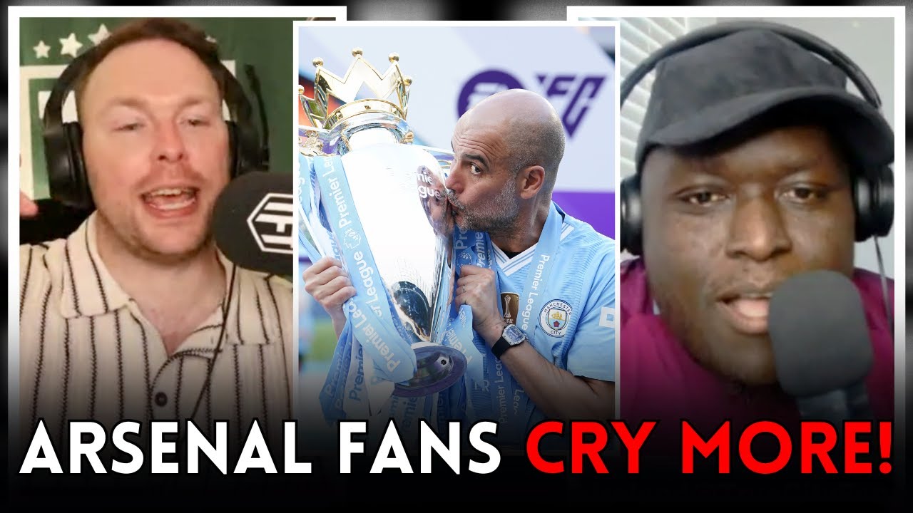 ARSENAL FANS CRY MORE! Man City WIN THE PREMIER LEAGUE! - YouTube