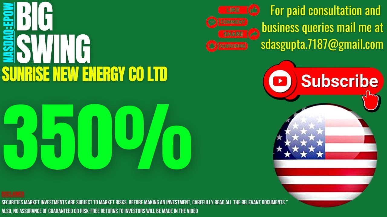 EPOW STOCK NEWS | SUNRISE NEW ENERGY CO LTD BIG SWING - YouTube
