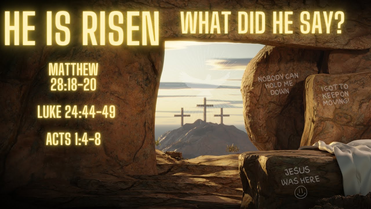 He is Risen. What did He say? - YouTube