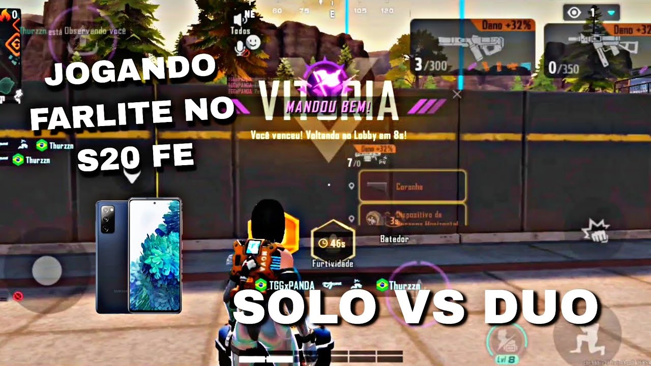 JOGANDO FARLITE NO S20 FE - SOLO VS DUO - YouTube