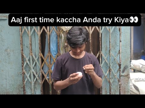 Aaj first time kaccha Anda try Kiya👀 #vlog #vlog20 - YouTube