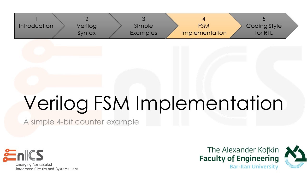 DVD - עברית Lec 2d: Verilog FSM Implementation - YouTube