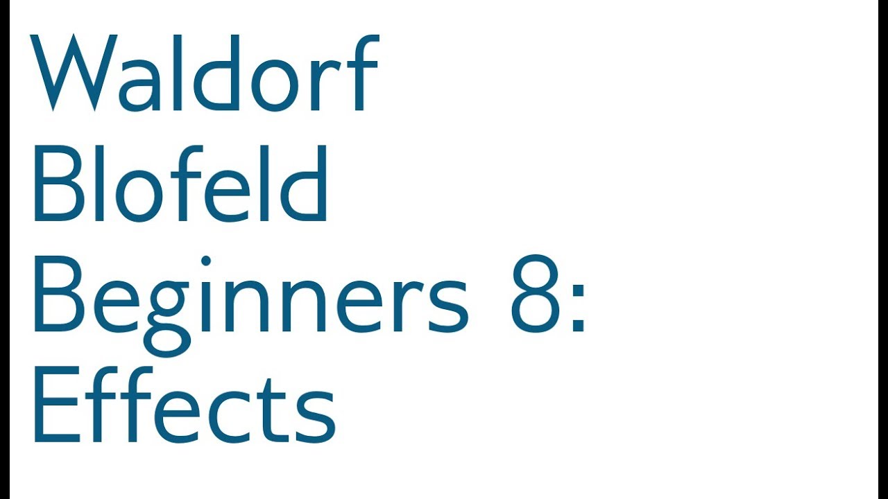 [tutorial] Blofeld Beginners 8: Effects - YouTube