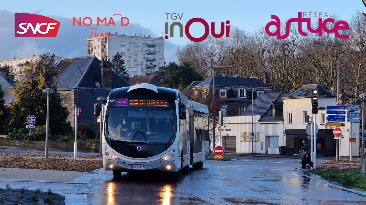 Compilation de Spot à Rouen [TER Nomad, TGV, Métro, Bus TEOR et Fast ...