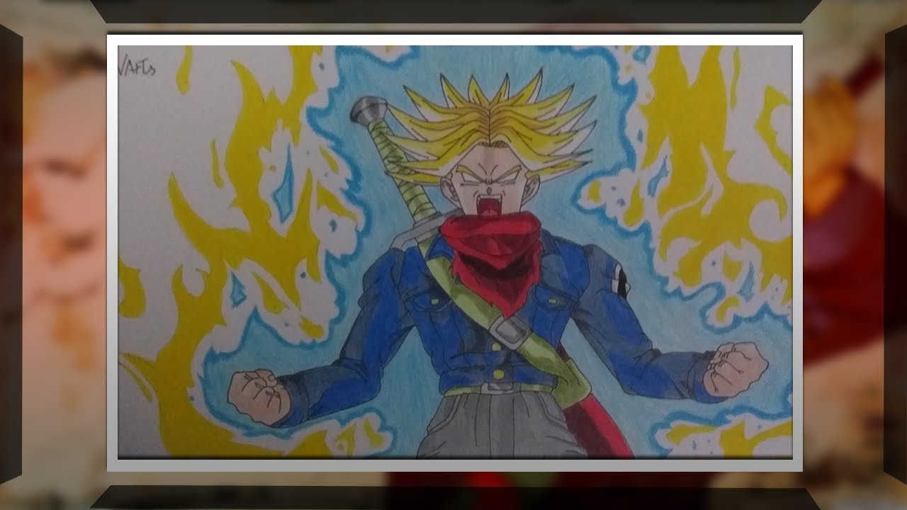 Speed Drawing - Mirai Trunks - Future Trunks (Dragon ball Super) - YouTube
