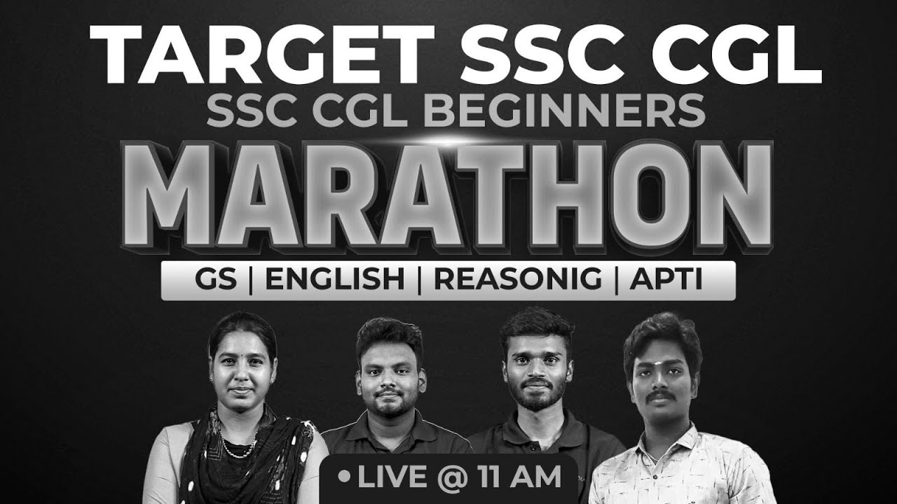 TARGET SSC CGL BEGINNERS MARATHON 2024 | APTI | REASONING | ENGLISH | GENERAL STUDIES | RACE ...