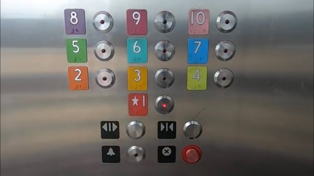 KONE MonoSpace Elevators at the Z Place Garage, Detroit, MI - YouTube
