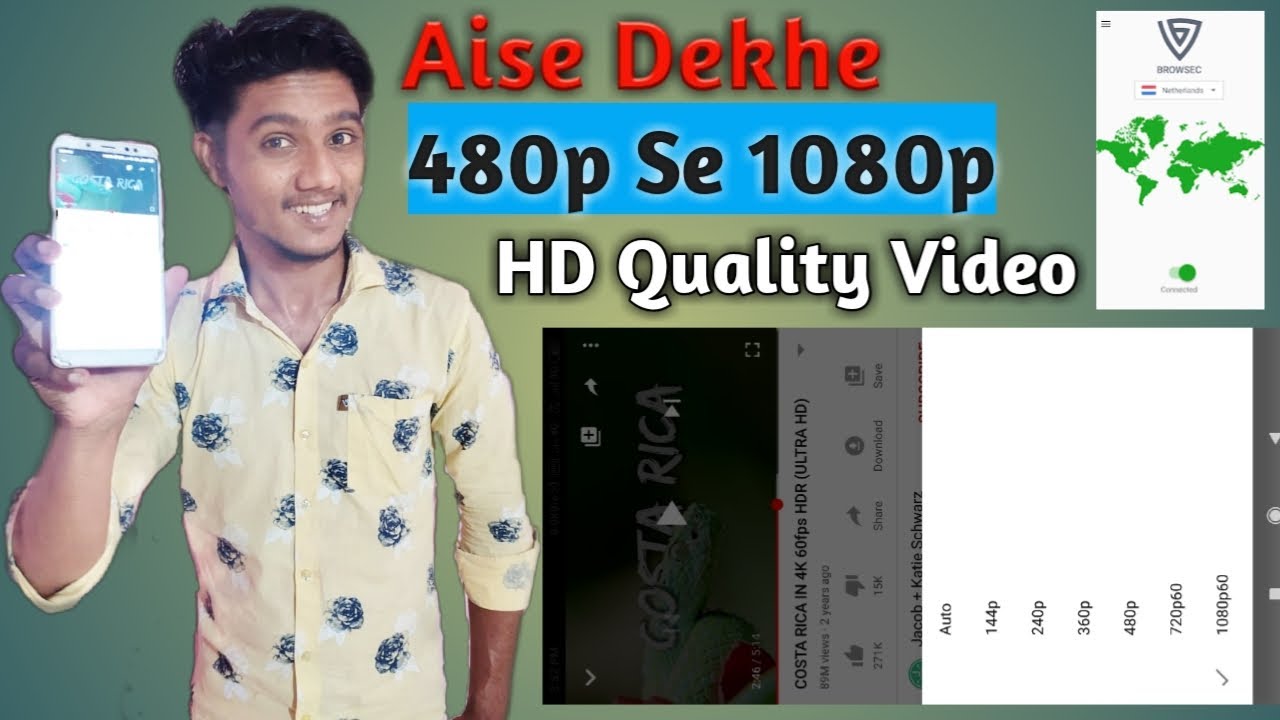 How To Use 480p To 1080p HD Video Quality Option ! - YouTube