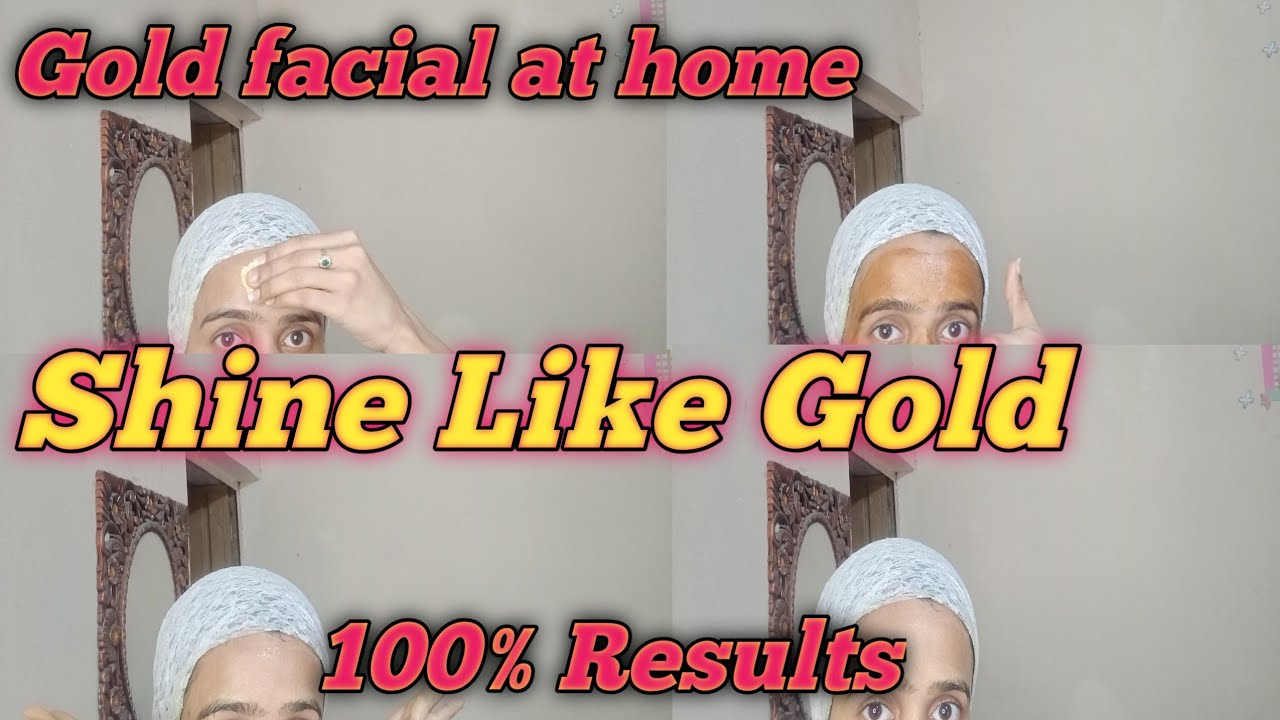 Gold Facial At Home || Glow like gold || DIY gold facial at home - YouTube