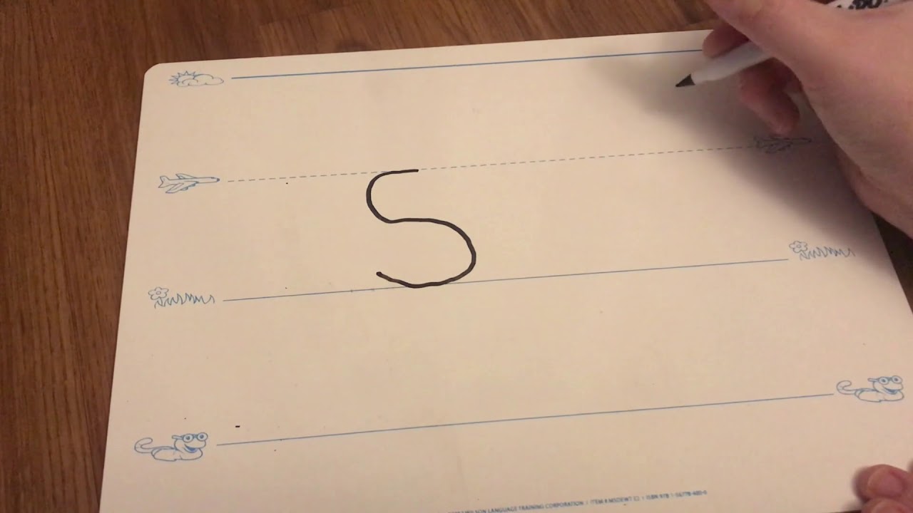 Lowercase "s" - Letter Formation - YouTube