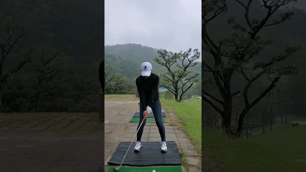 비오는날 골프 연습 Youtube