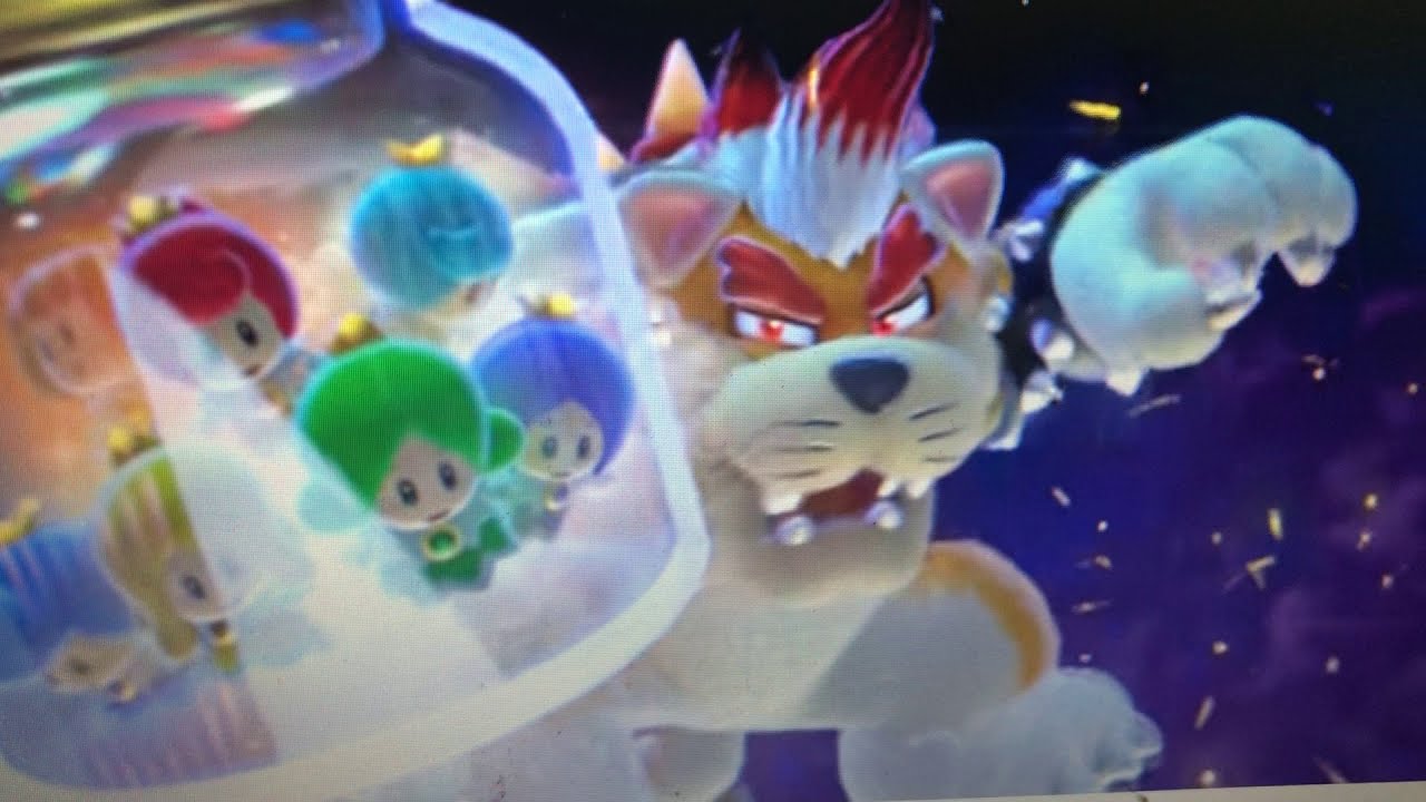 Super Mario 3D World - Meowser’s Defeat WITH HEARTBEAT EFFECT - YouTube