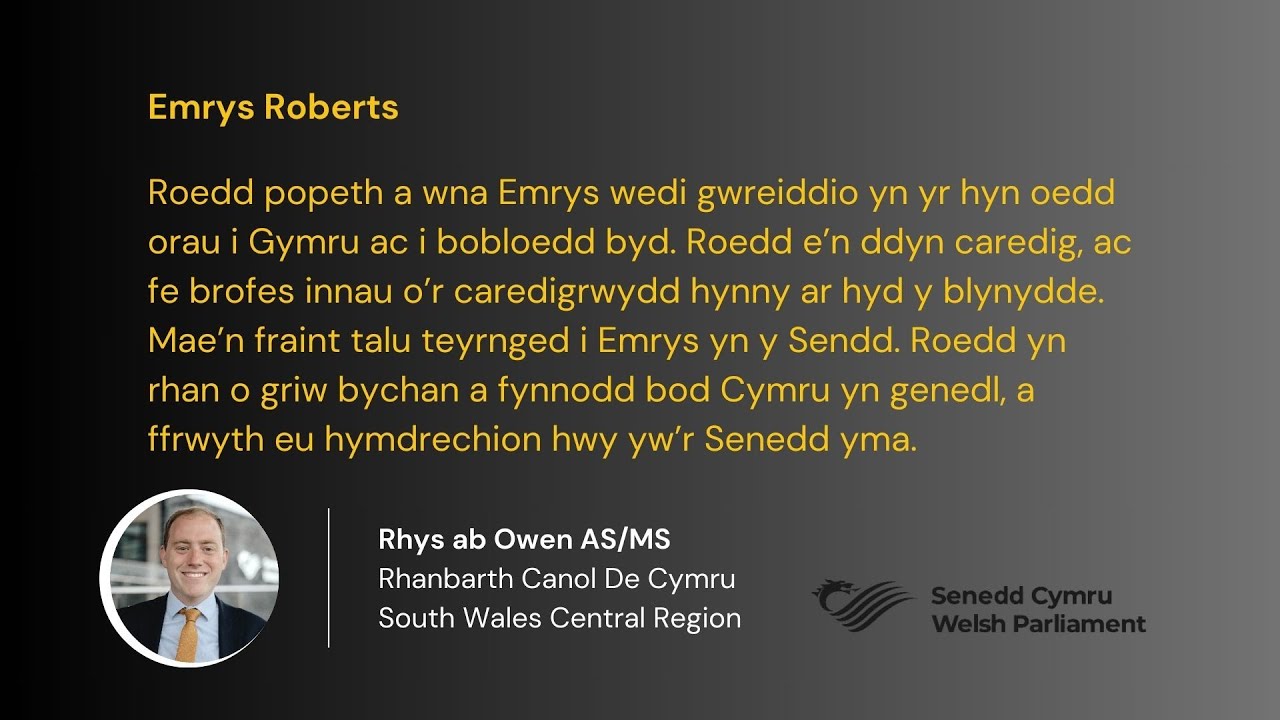 Emrys Roberts - YouTube