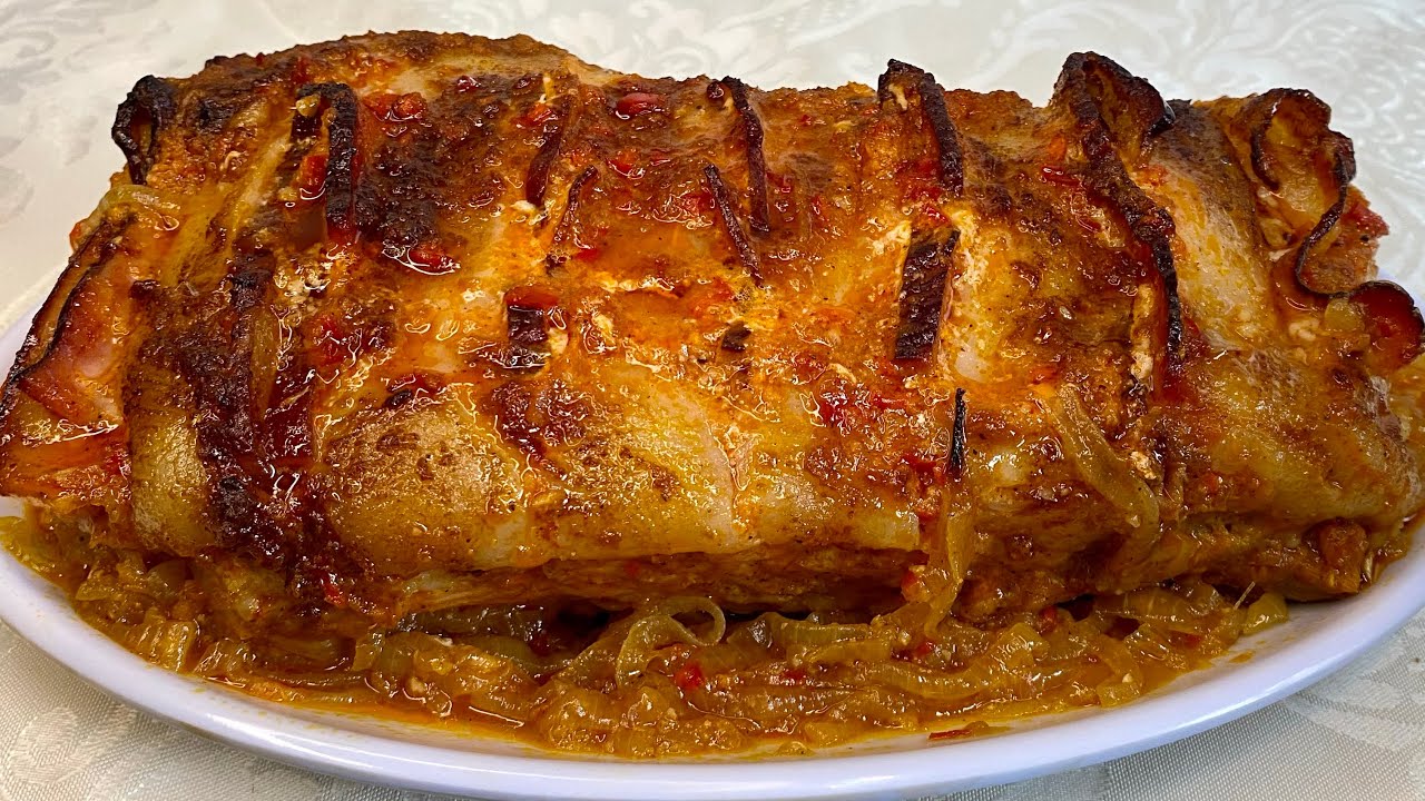 LOMBO RECHEADO COM BACON SUCULENTO E SABOROSO - YouTube