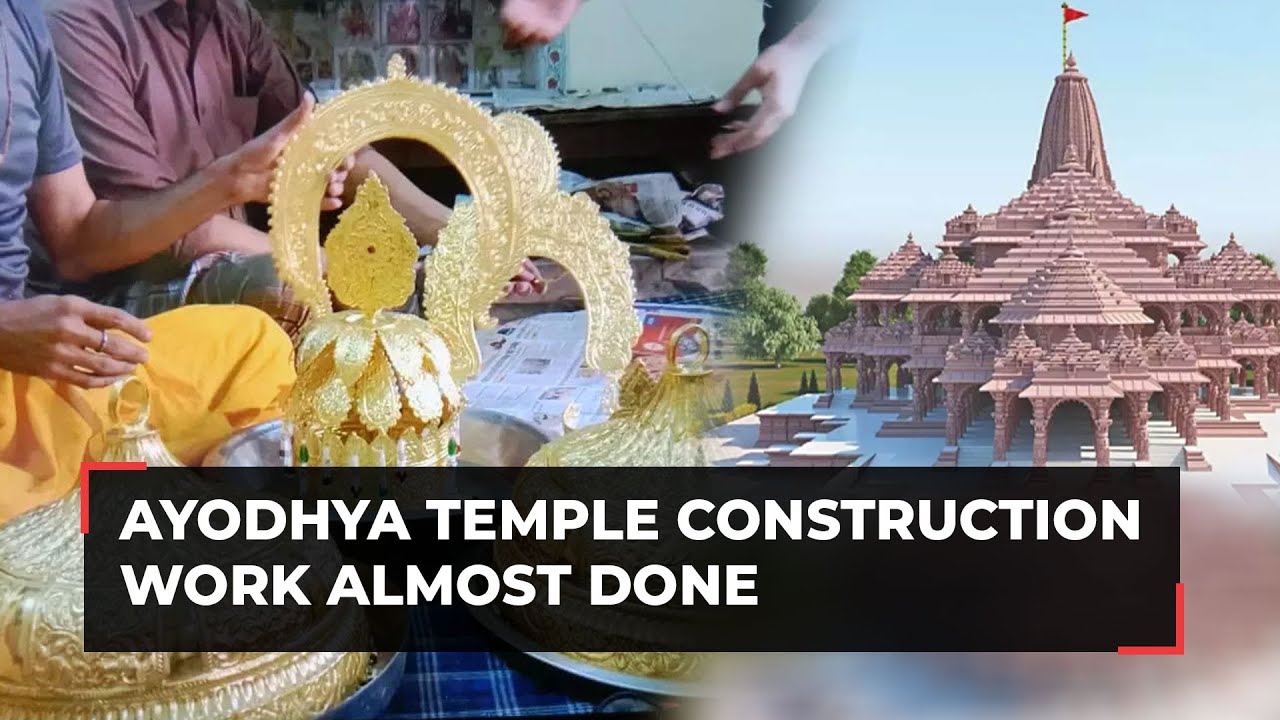 Ayodhya Ram Temple construction work almost done - YouTube