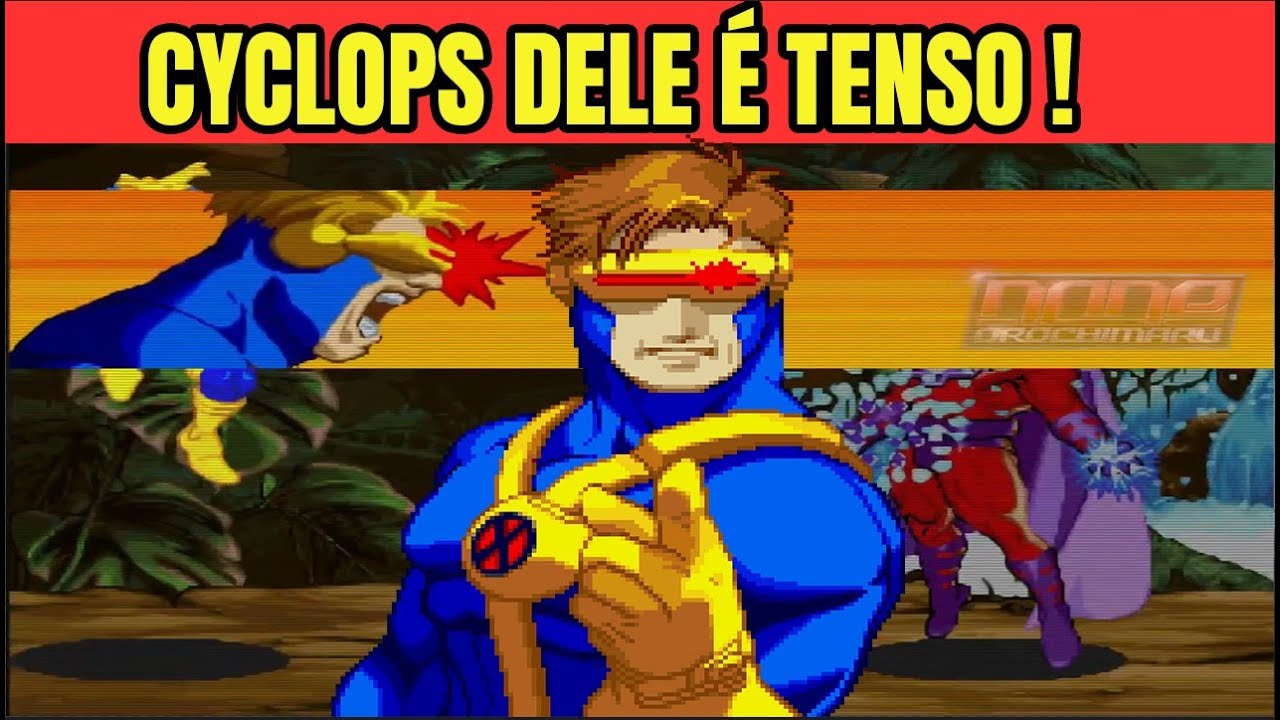 X-MEN VS STREET FIGHTER CYCLOPS DELE É FORTE OLHA OS COMBOS - YouTube