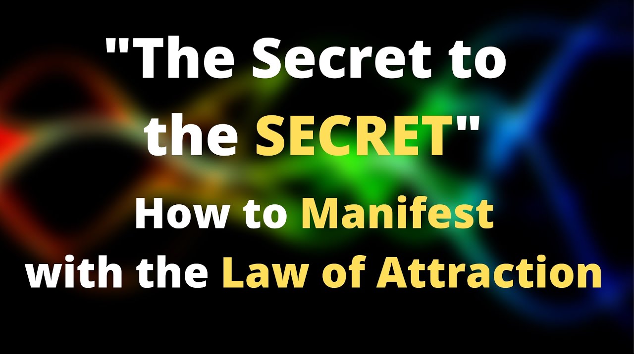 The SECRET to the SECRET | How to Manifest with your Subconscious Mind ...